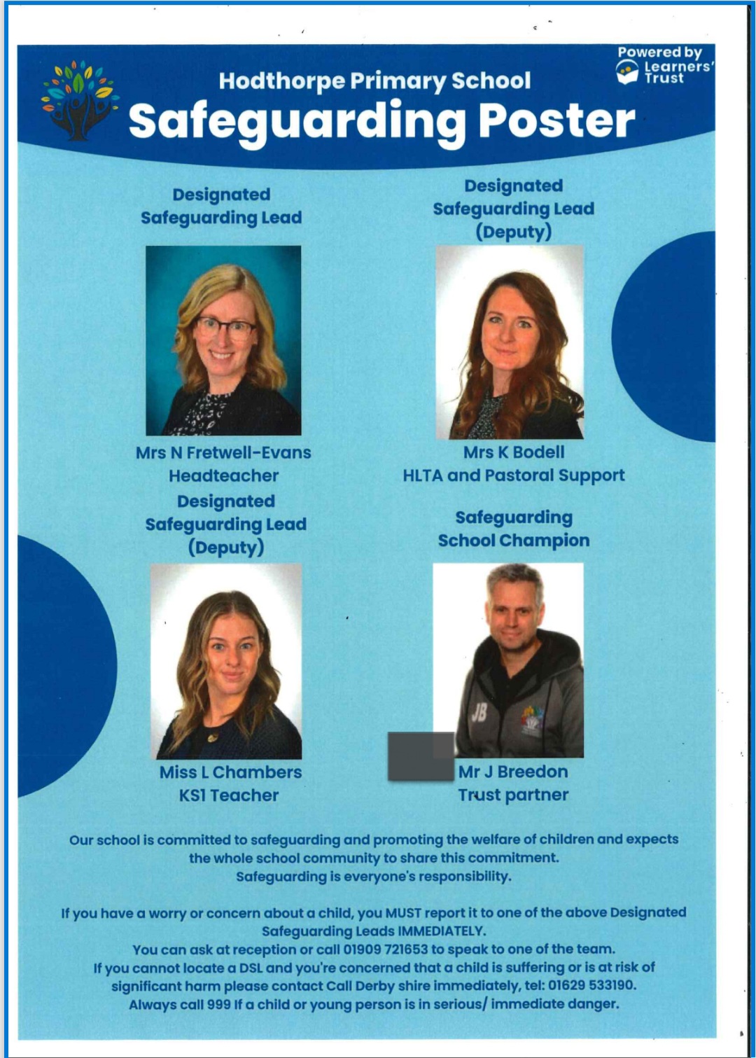 Safeguarding (DSL) Details – Hodthorpe Primary School